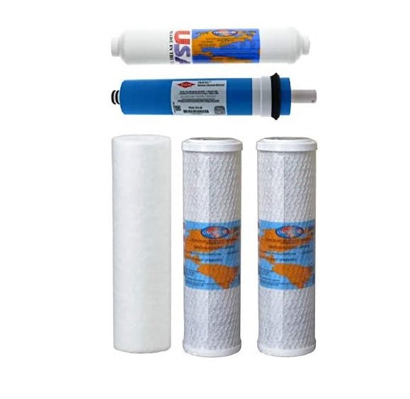 All Made In USA Complete Reverse Osmosis Replacement Water Filter Set ...
