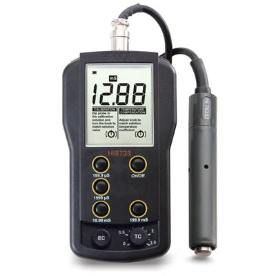 Hanna (HI8733) Multi-Range Conductivity Meter;ATC – Isopure Water