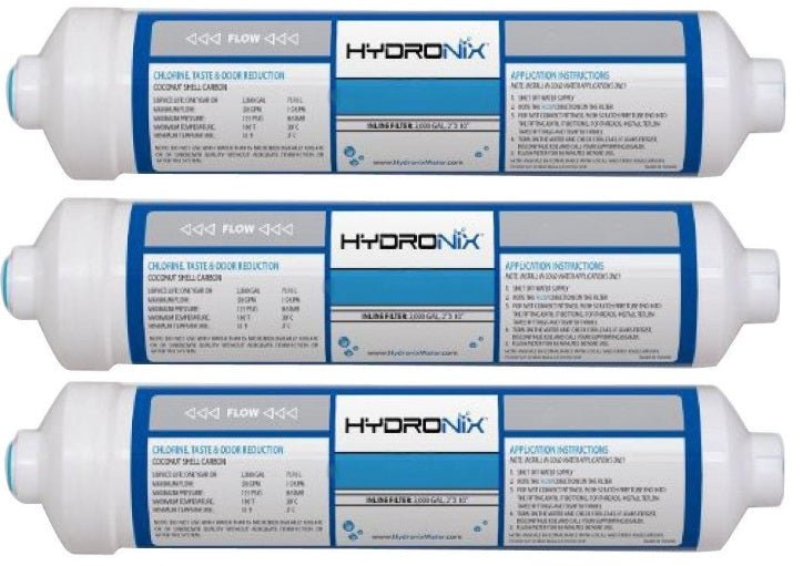 Hydronix (ICF) 10" x 2" Inline Coconut Filter 2000 Gallon – Isopure Water