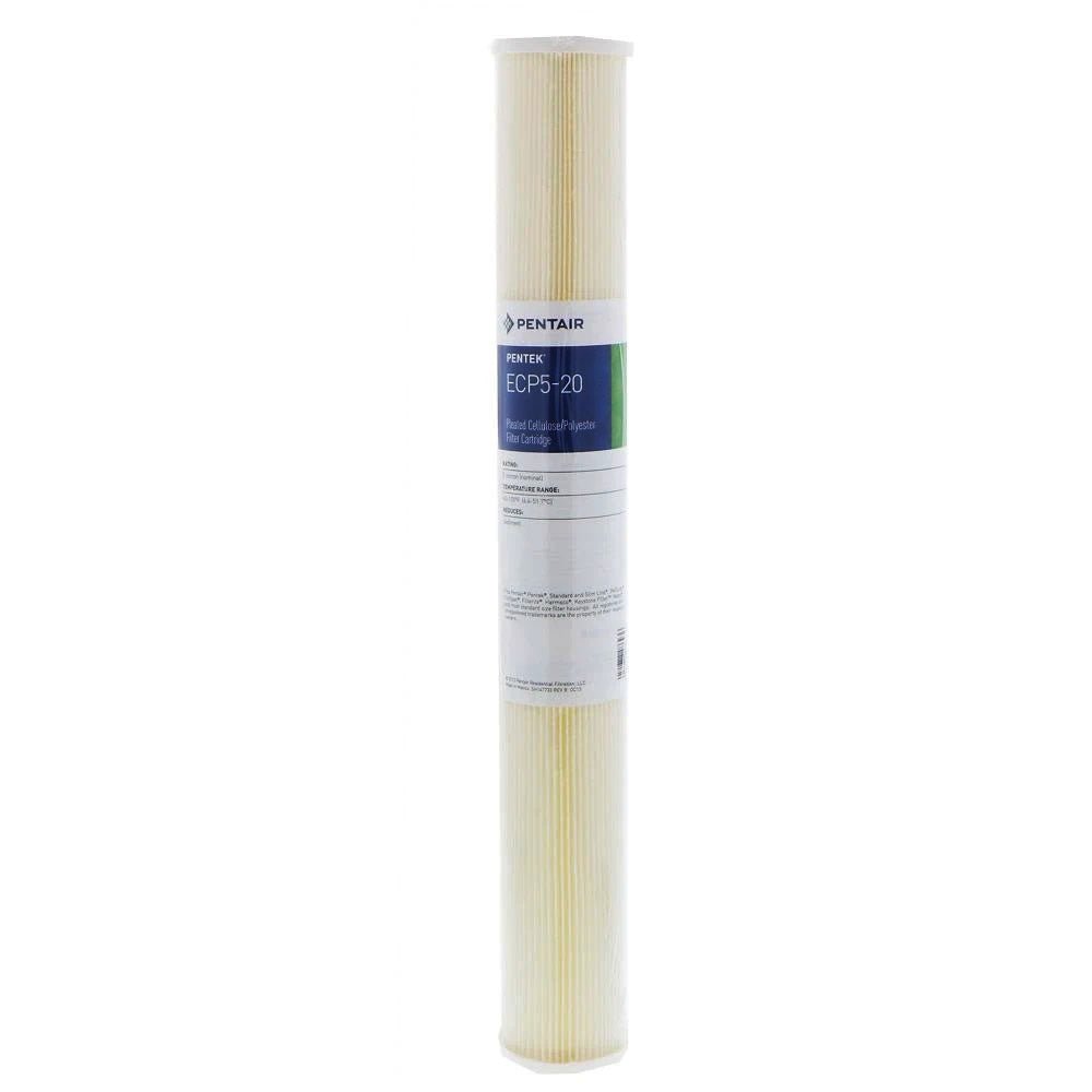 Pentek - ECP5-20 - 20" x 2.5" Pleated Cellulose 5 Micron Sediment Filt – Isopure Water