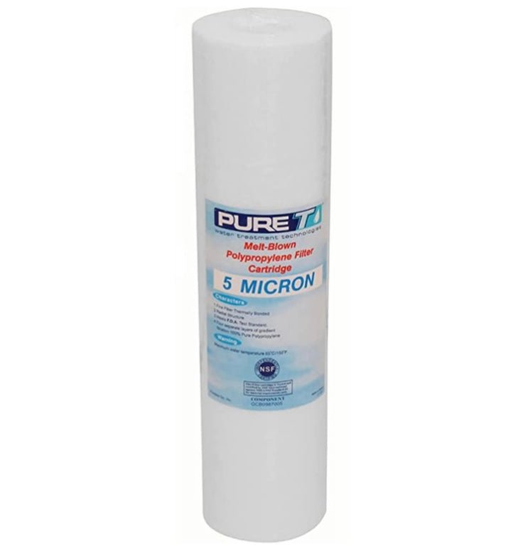 PureT - GCB Series - 10" x 2.5" Spun Polypropylene Sediment Filter ...