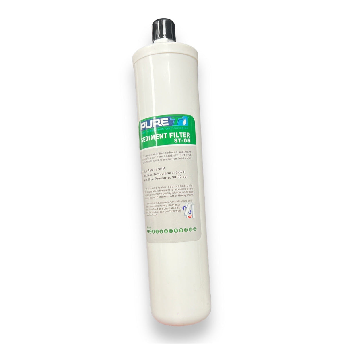 PureT (ST-05) Quick Change Encapsulated Twist-On Sediment Filter 5 Mic ...