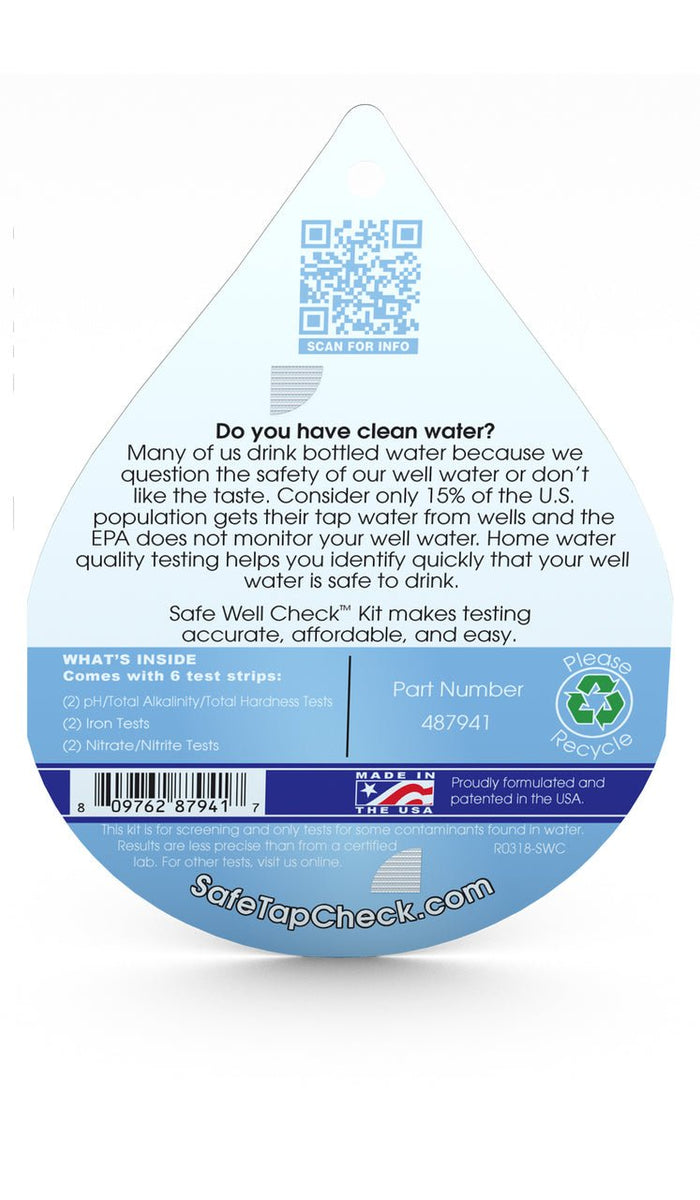 Sensafe (487941) Safe Well Check Home Well Water Test Kit – Isopure Water